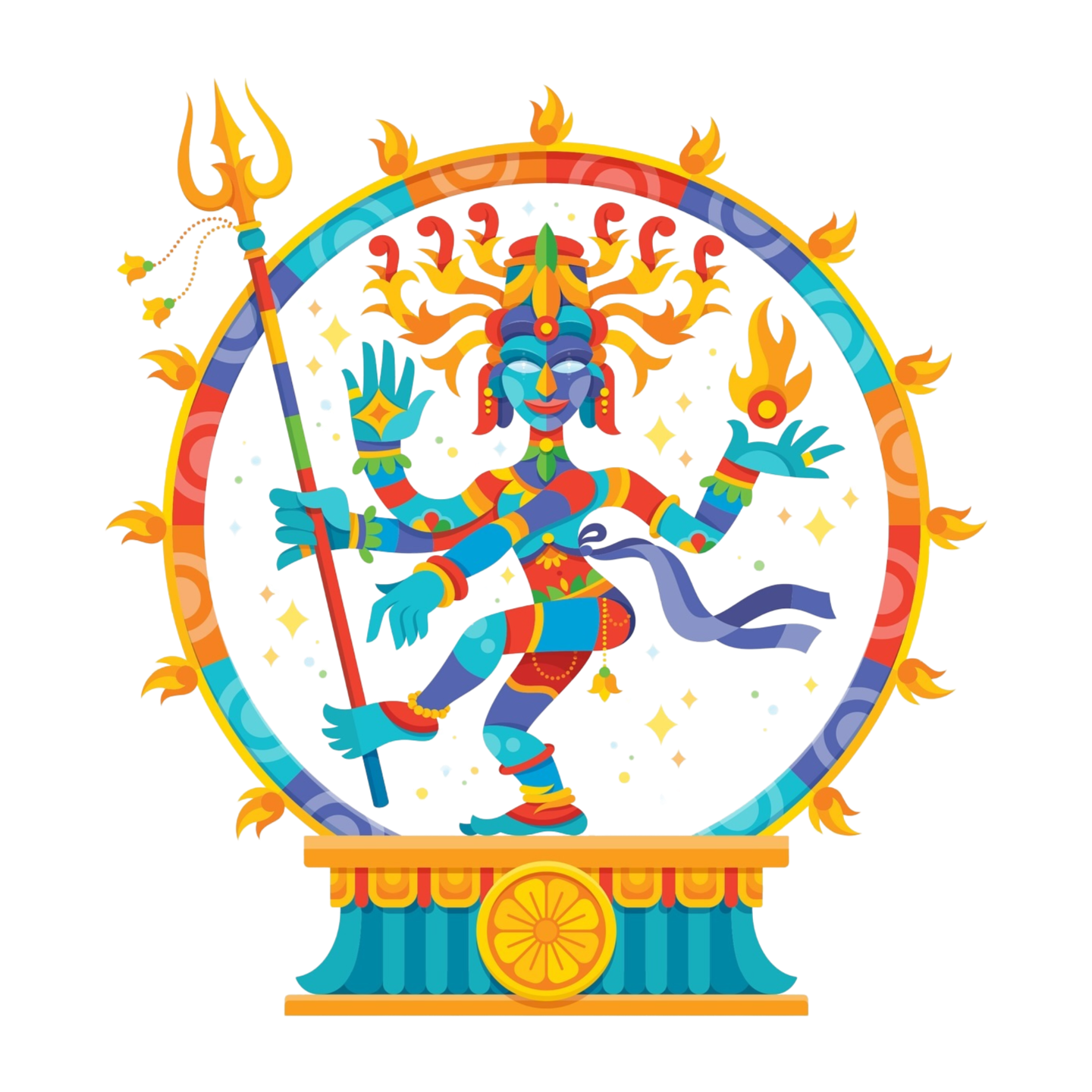 Shiva Nataraja Vector Png Image