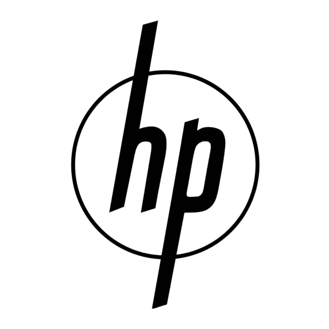 Stylish Black Hp Logo Png Image