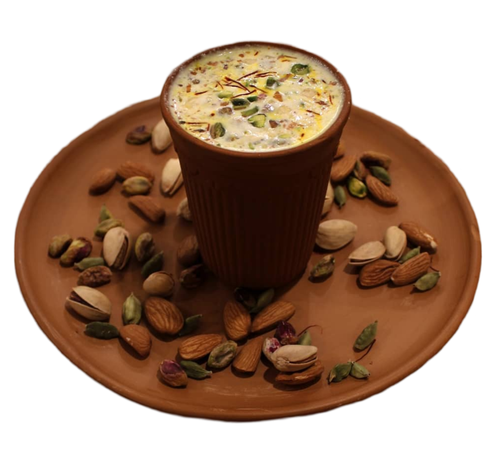 Kulhad Lassi Png With Dry Fruits Image
