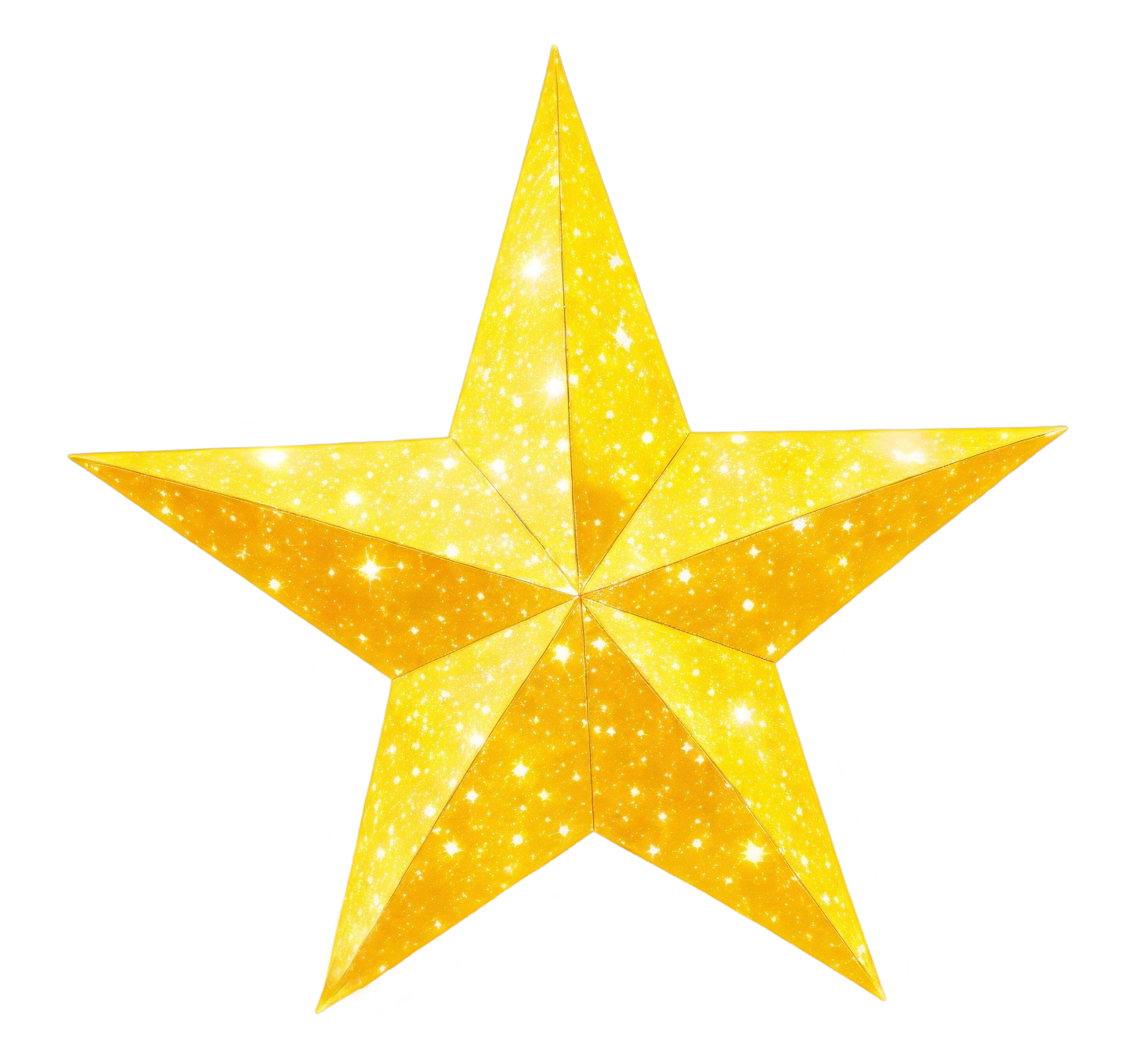 Sparking Yellow Star Png Image