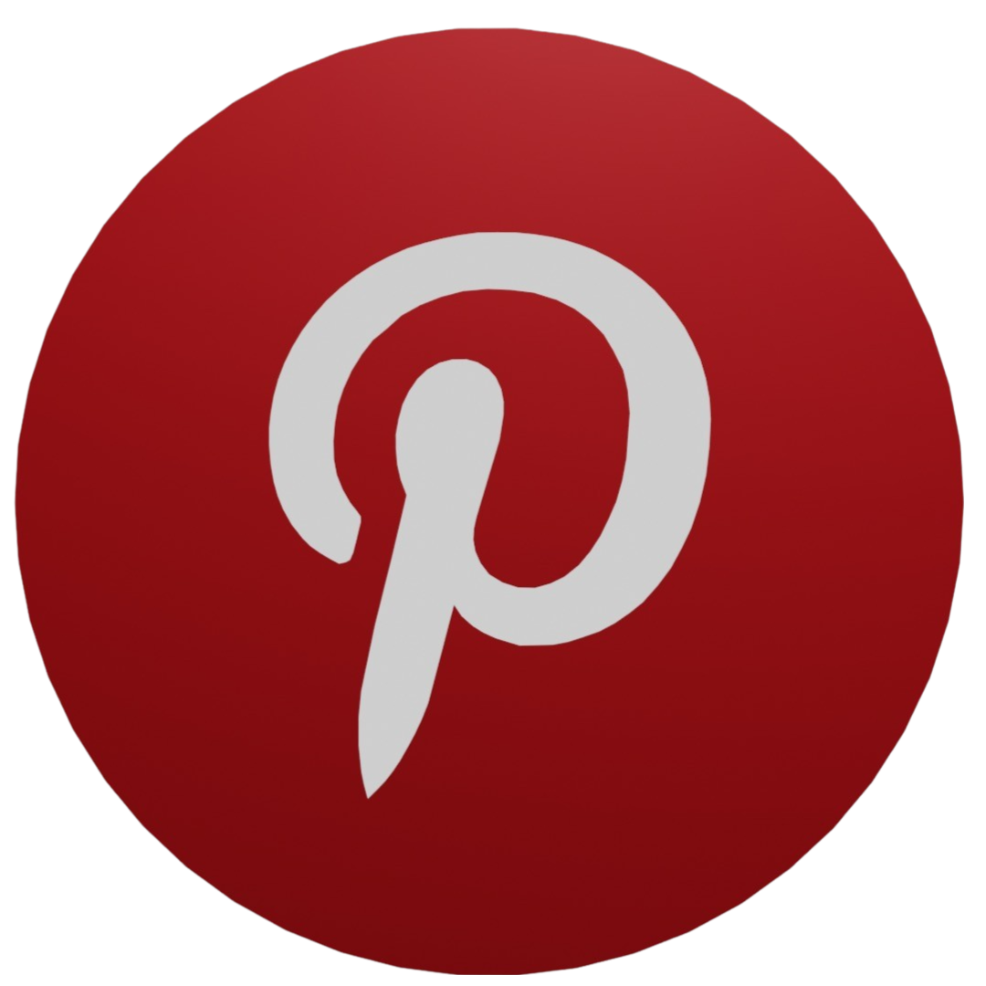 Dark Red Pinterest Logo Png Image
